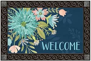 Amazon.com: Studio M MatMates Floral Reflection Decorative Floor Mat ...