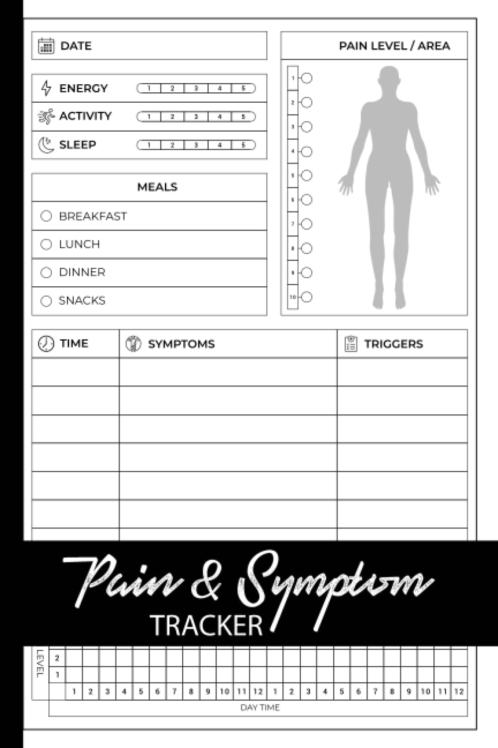 Buy Pain & Symptom Tracker: A Detailed Daily Pain And Symptoms Tracker ...