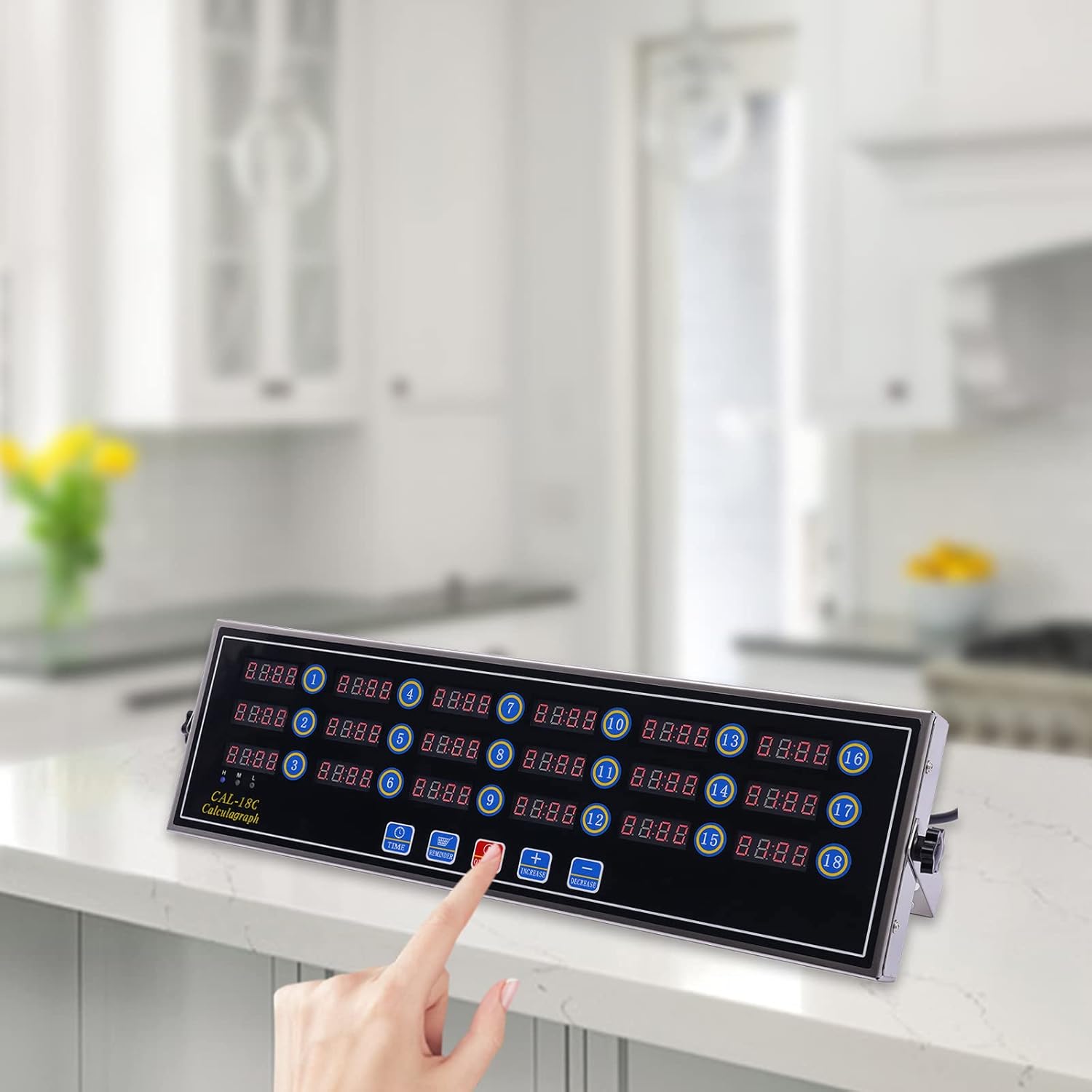 Amazon.com: 18 Channels Digital Kitchen Timer Commercial Digital ...