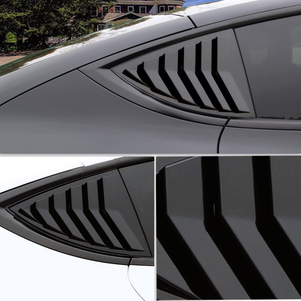 Snapklik.com : YHCDSEA For Model Y Side Window Louver Cover Sport Style ...