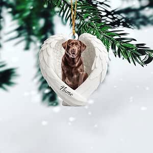Amazon.com: Personalized Labrador Retriever Dog Angel Wings Ornament ...