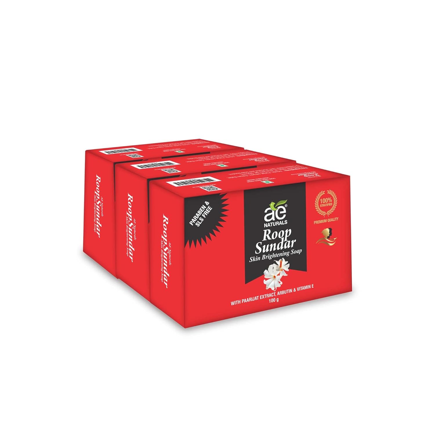 Buy AE Naturals® Roop Sundar Soap With Paarijat Extract 100g Pack Of 3 ...