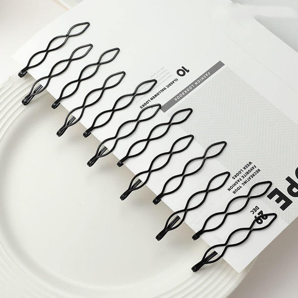 Amazon.com : 12Pcs Black Vintage Hair Pins Mini Bobby Pins Fashion BB ...
