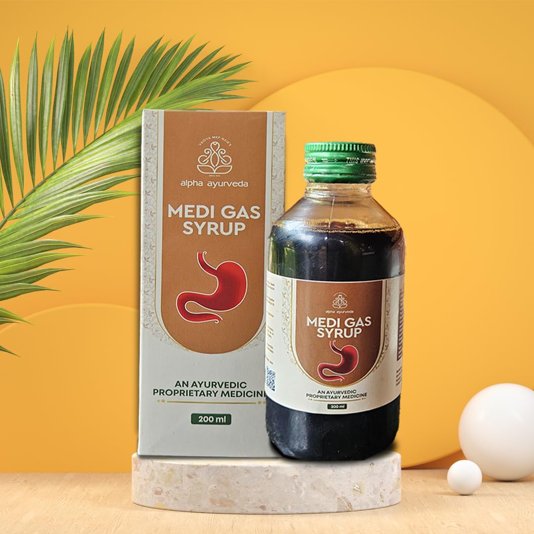 Buy Alpha Ayurveda MediGas Syrup – 200ml Online at Low Prices in India ...