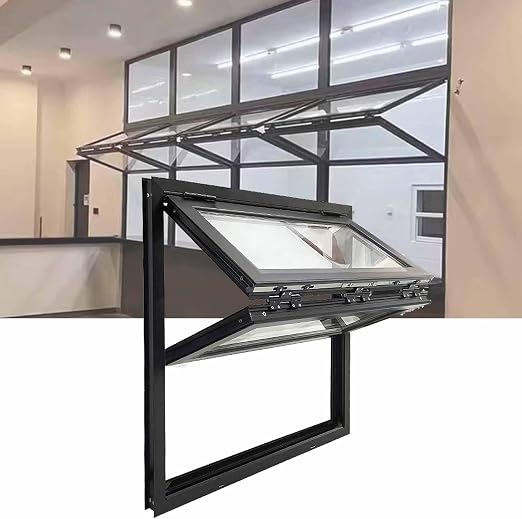 Amazon.com: Aluminum Frame Serving Window,Folding Sliding Windows ...