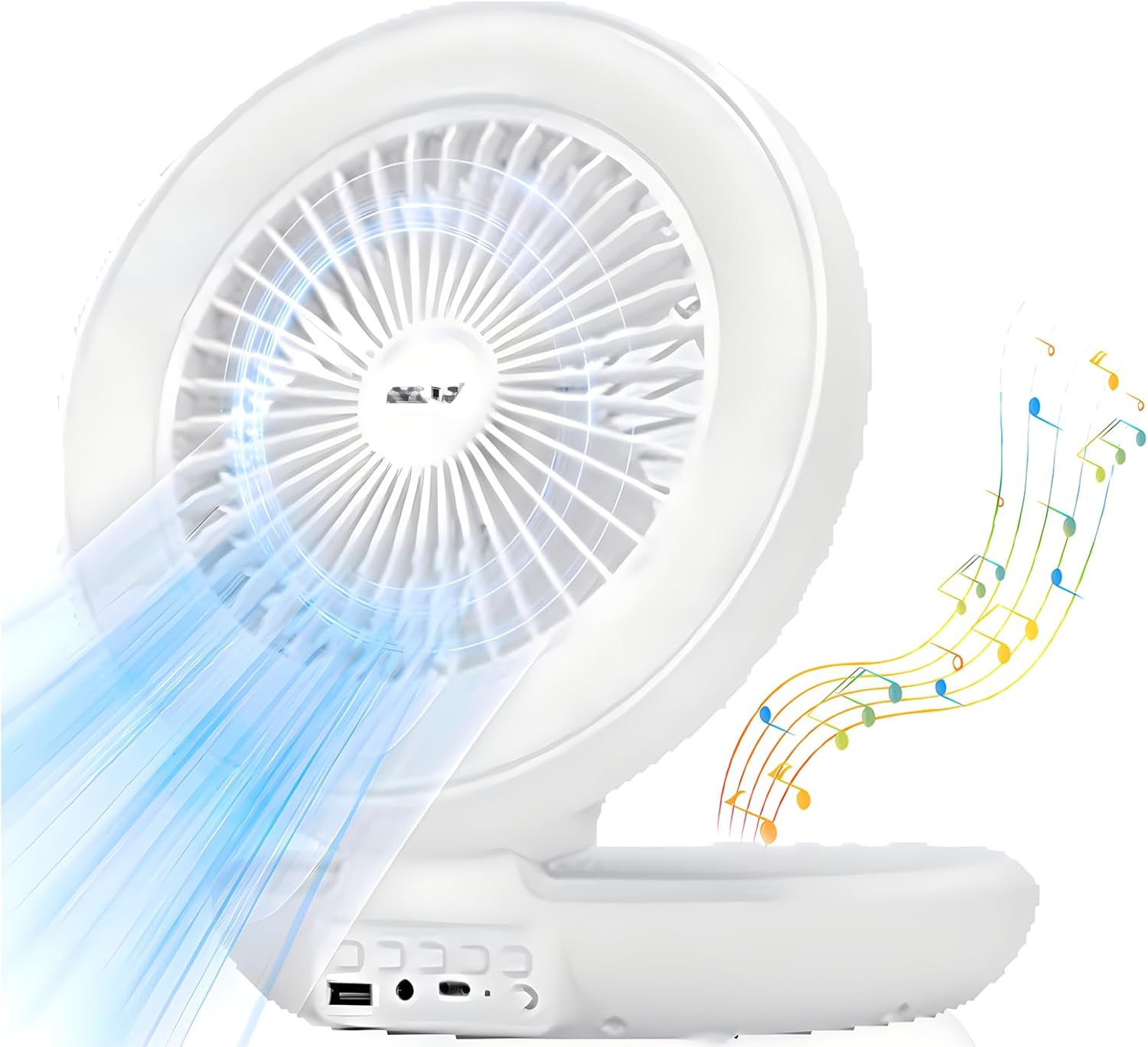 Amazon.com: Portable Camping Fan with LED Lantern - Rechargeable Tent ...