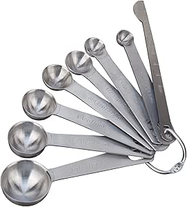 Amazon.com: Obsoorth Long Handle Measuring Spoons Easy Read Dishwasher ...