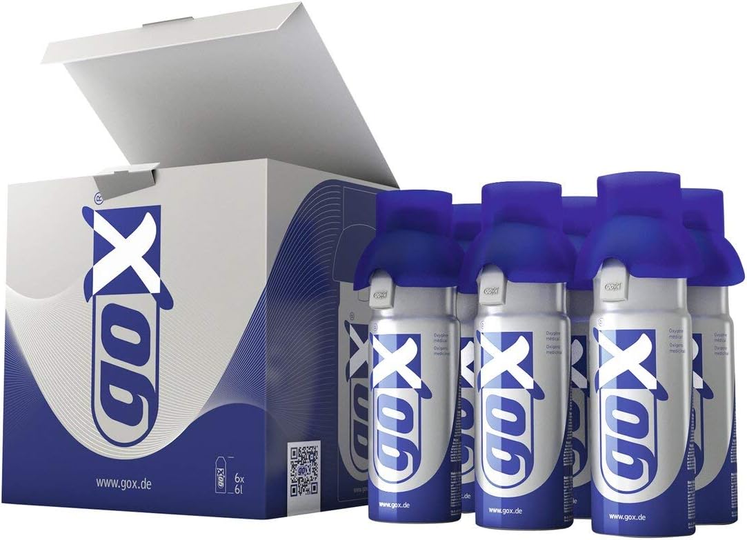 Inqua Inhalator goX Sauerstoff 6 l, pack of 6 with Inhalationsmaske ...