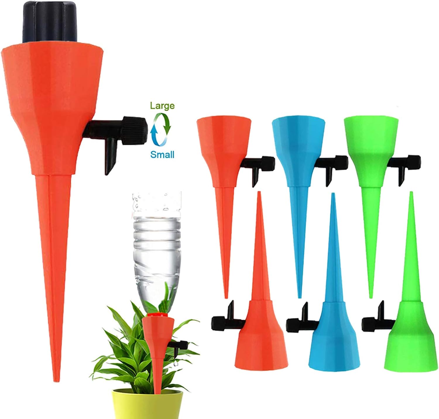 Amazon.com : OZMI Plant Self Watering Insert Spikes Device, 6 PCS ...