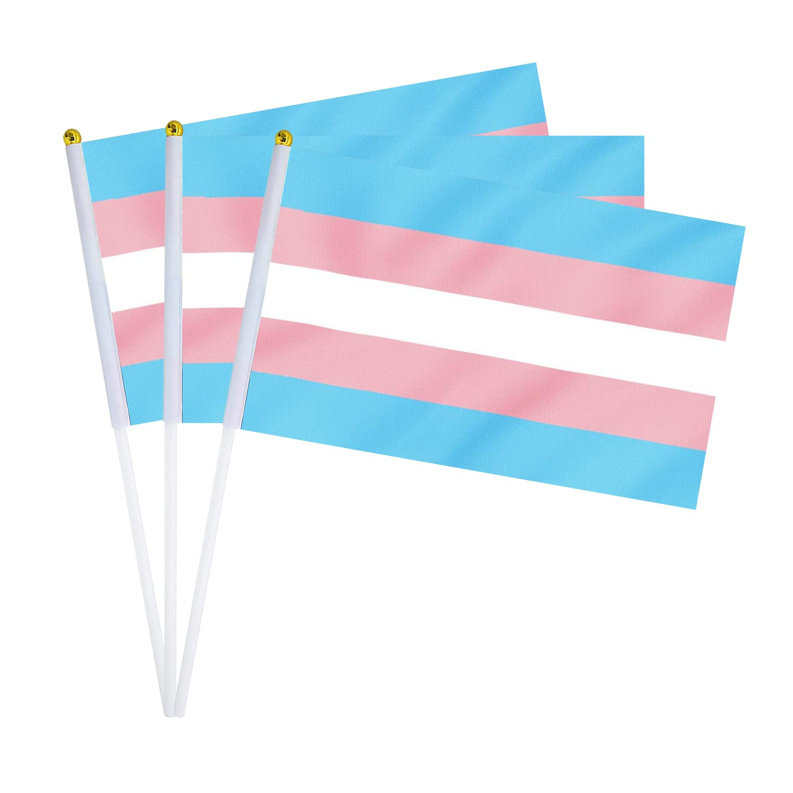 Amazon.com : mflagperft Trans Pride Flag Decorations Hand Held Small ...
