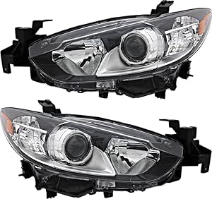 Amazon.com: For Mazda 6 Headlight 2014 2015 2016 Driver and Passenger ...