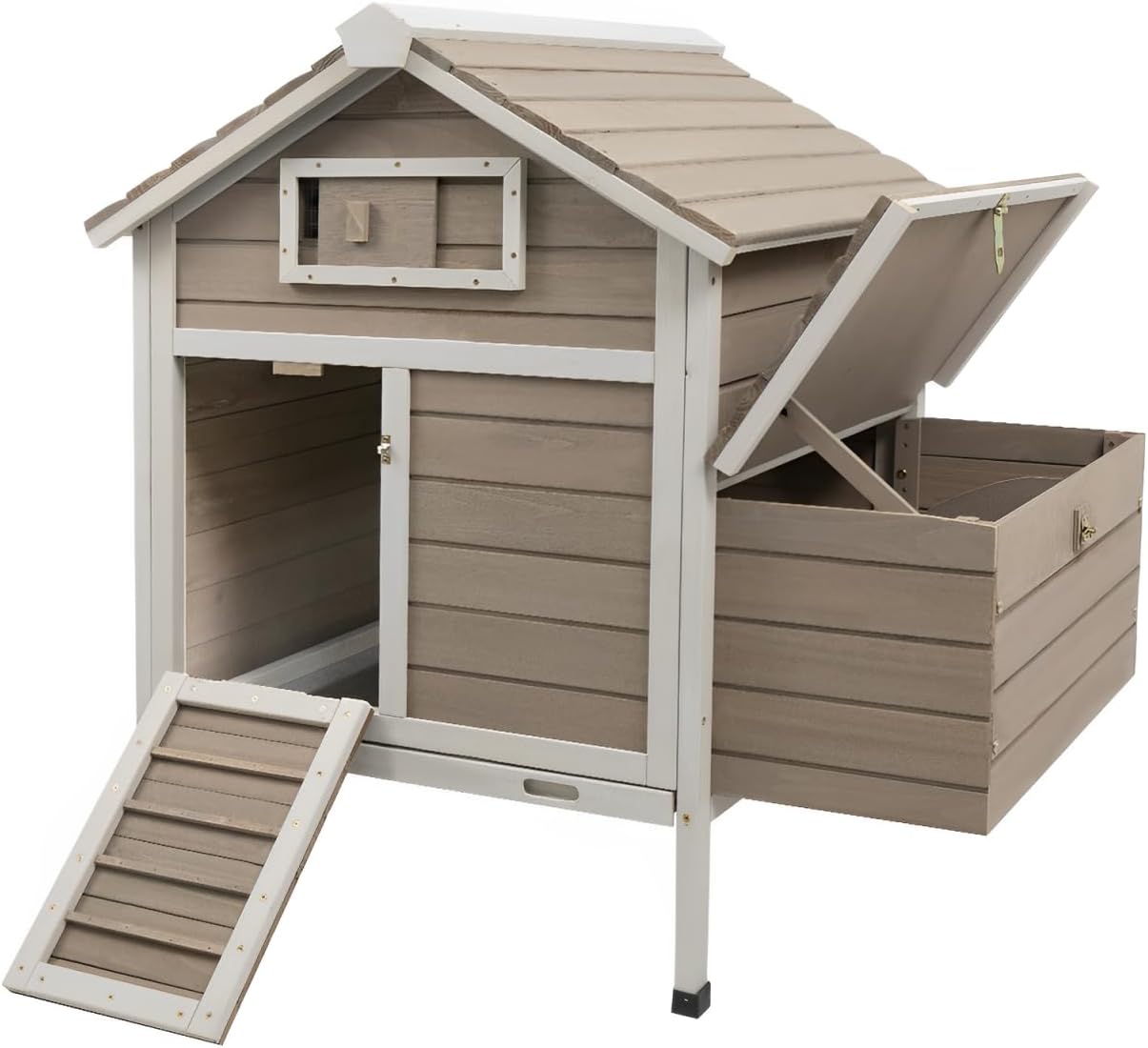 Amazon.com: 59" Large Chicken Coop with 4 Nesting Boxes, Wooden Chicken ...