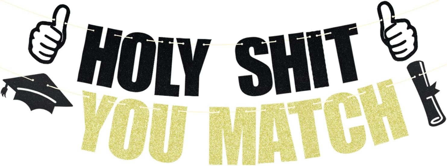 Amazon.com: Congratulations You Matched Banner, Happy Match Day 2024 ...