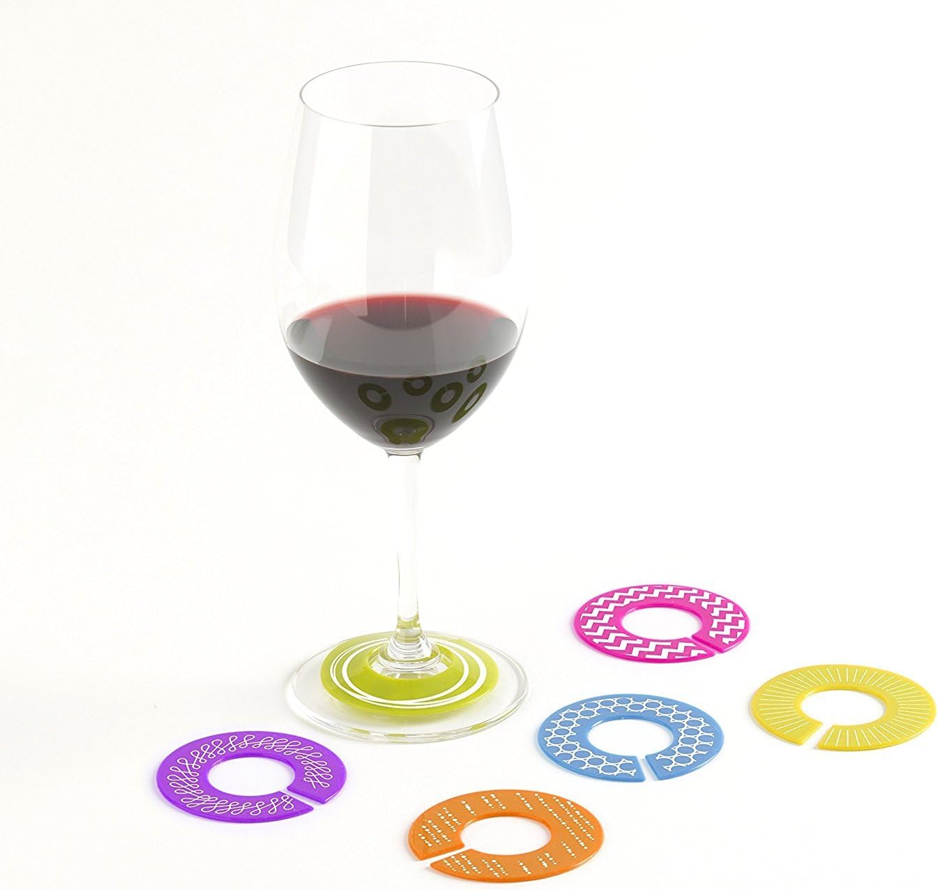 Amazon.com | Glass Where - Unique Wine Glass Identifiers and Name Tags ...