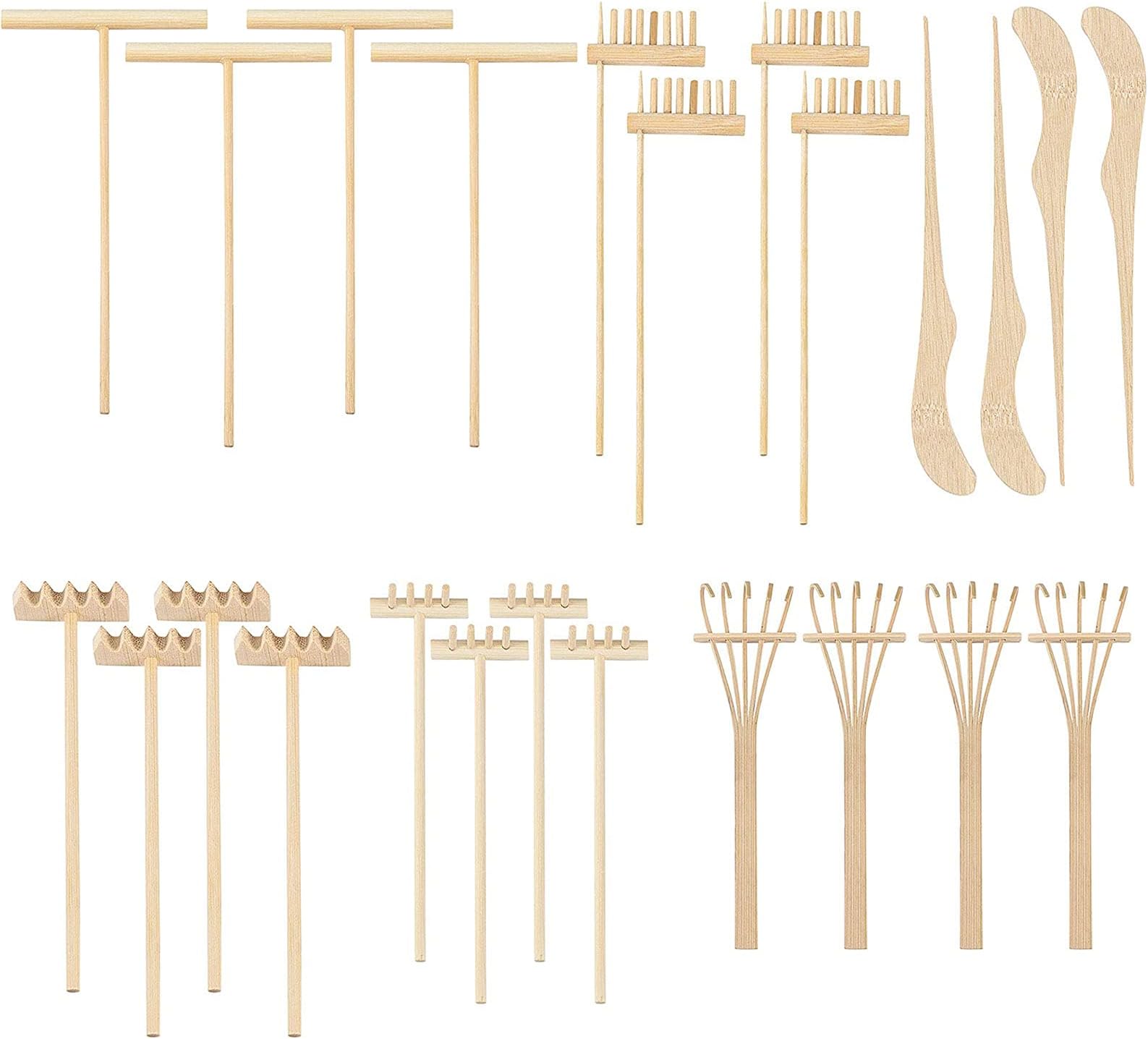 Amazon.com : KEILEOHO 12 PCS Mini Zen Garden Rakes, DIY Sand Zen Garden ...
