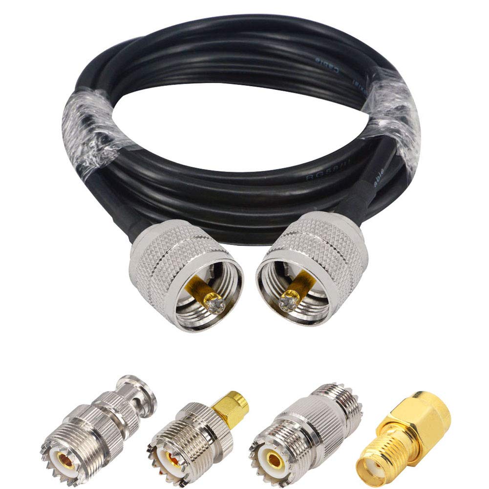 Amazon.com: onelinkmore PL259 Cable UHF Male RF Coaxial Coax Cable with ...