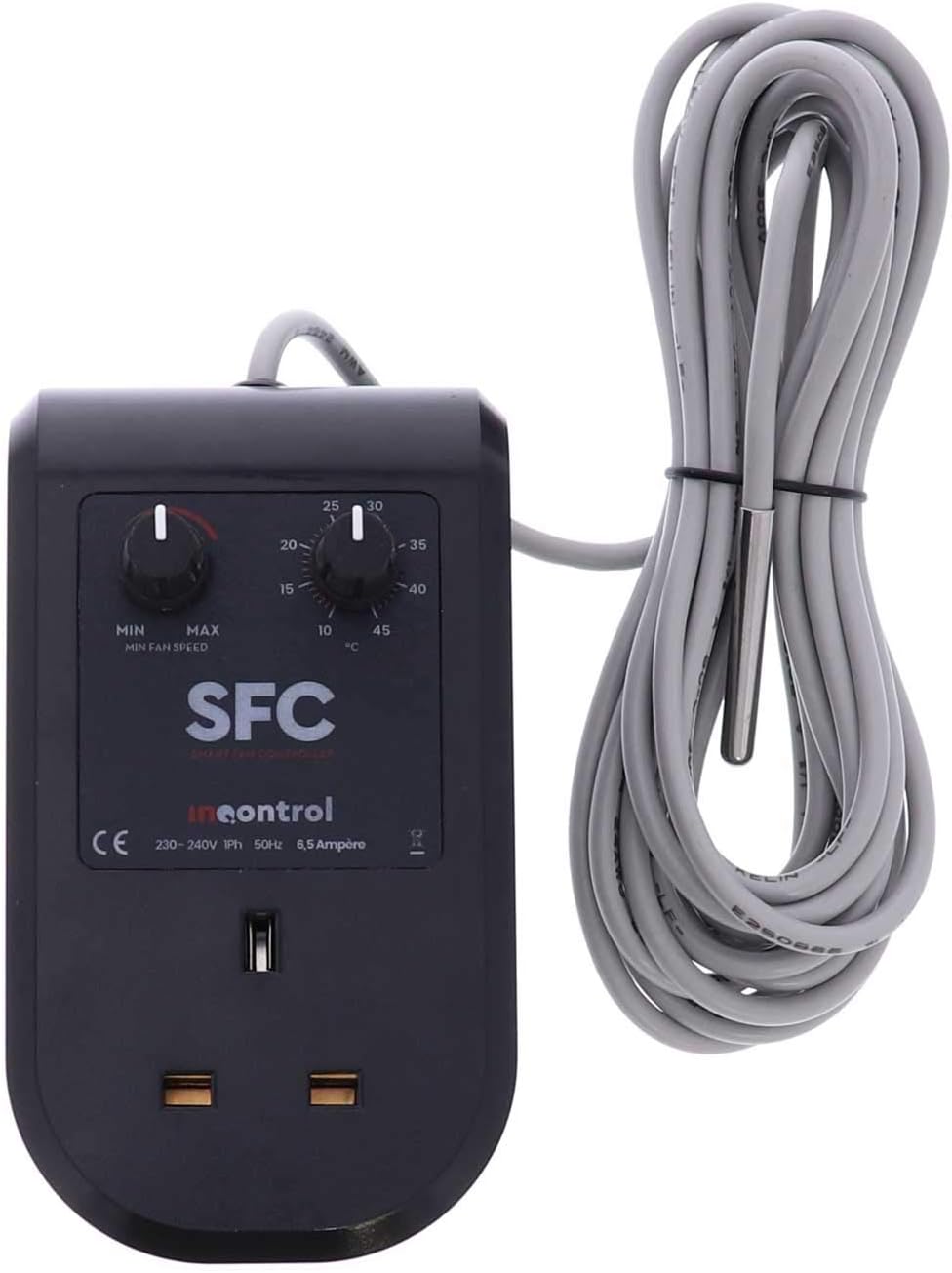 6.5 Amp Hydroponic Grow Room Extractor Fan Speed & Temperature ...