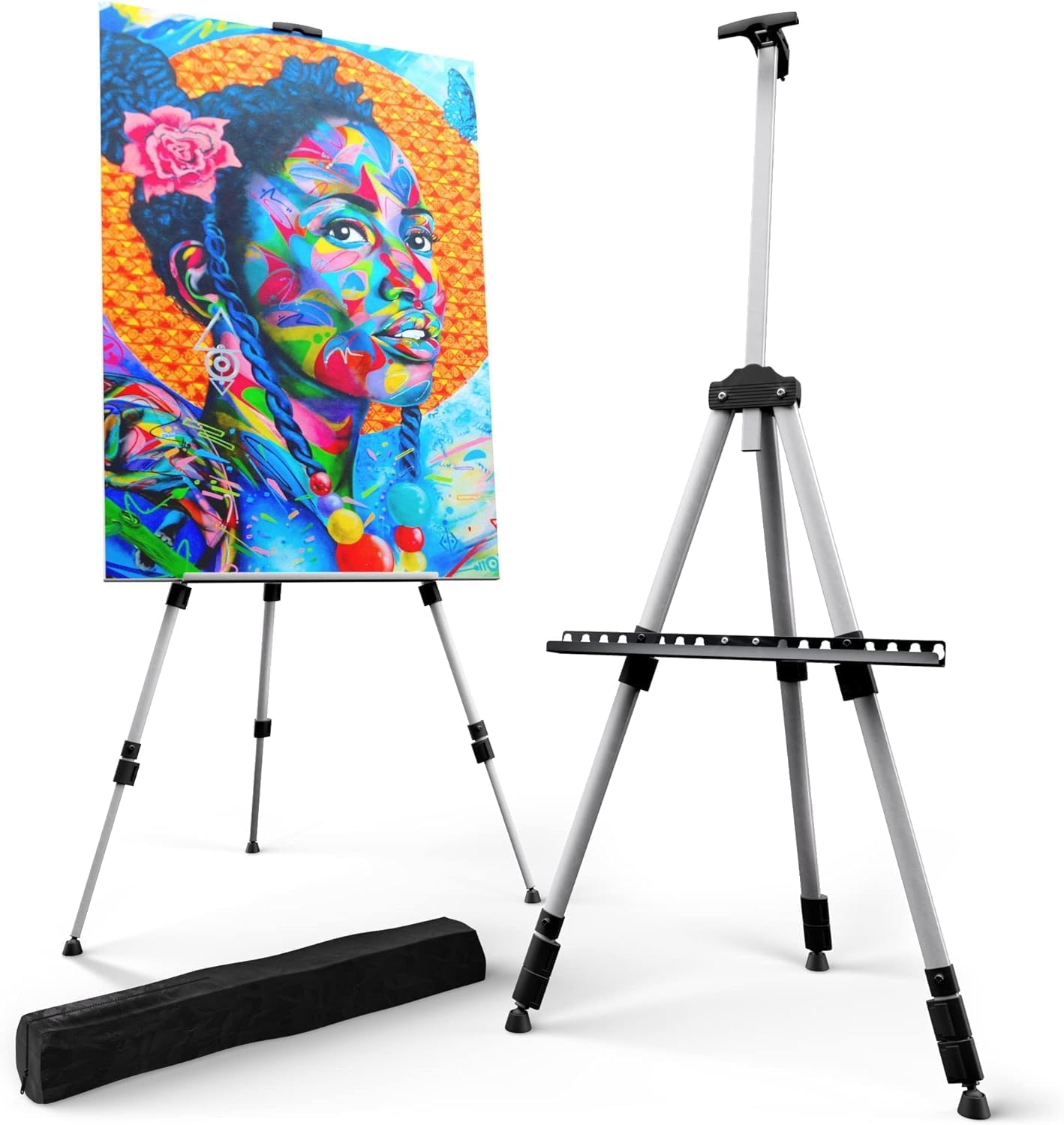 Caballete de Artista - Soporte de Exhibición de Trípode de Metal ...