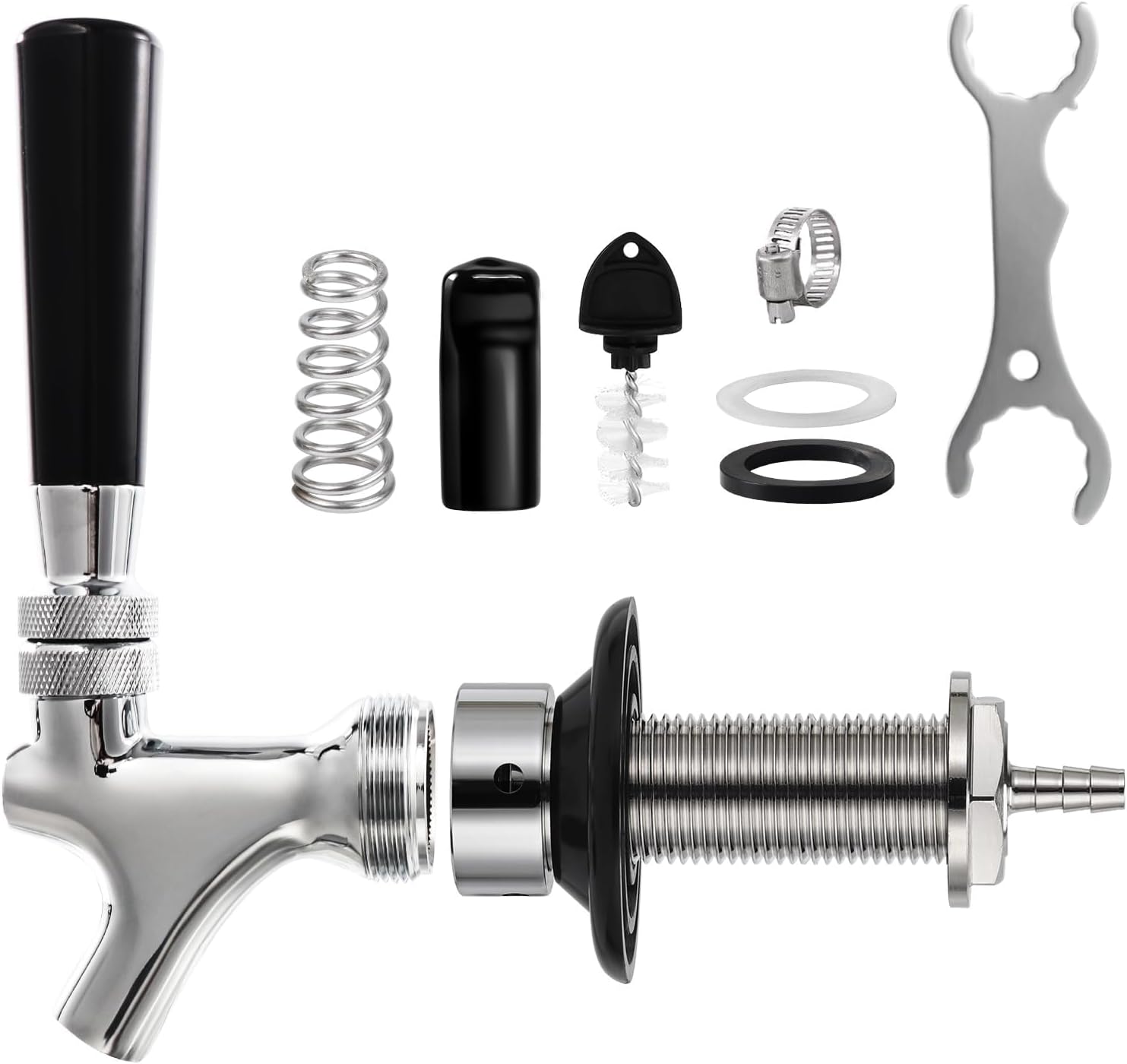 Amazon.com: Hgkeke 3" beer faucet Shank Stainless Steel Core Beer ...