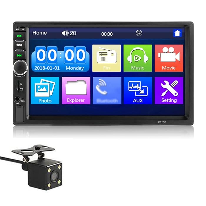 Buy 7-inch Double Din Car Stereo 2 Din Car Radio Autoradio Touchscreen ...