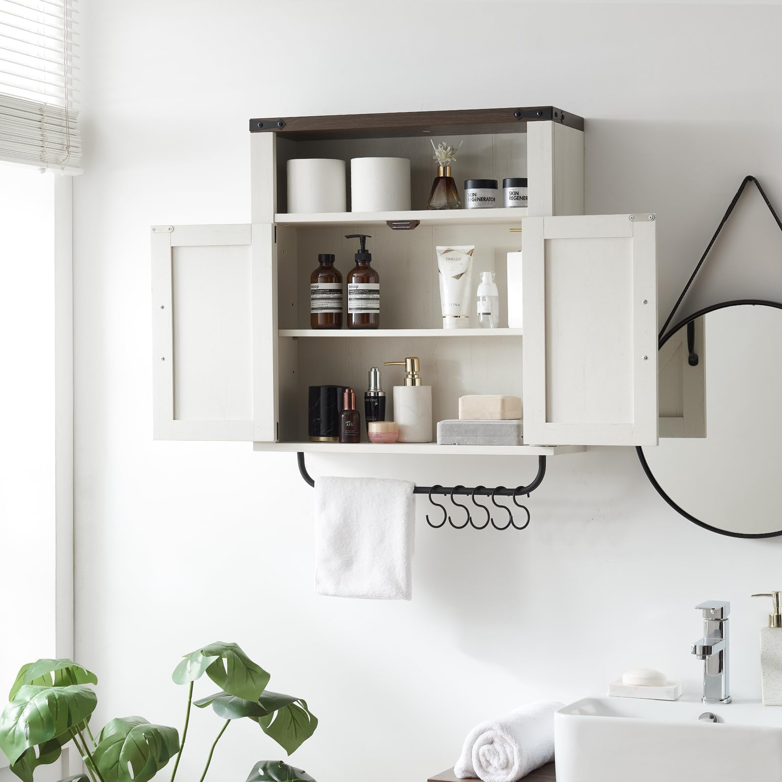 Snapklik.com : Wnutrees Farmhouse Medicine Cabinet