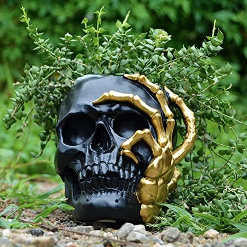 Skull Planter for Home Decor, Small Plant Pots Indoor, Mini Flower Pots ...
