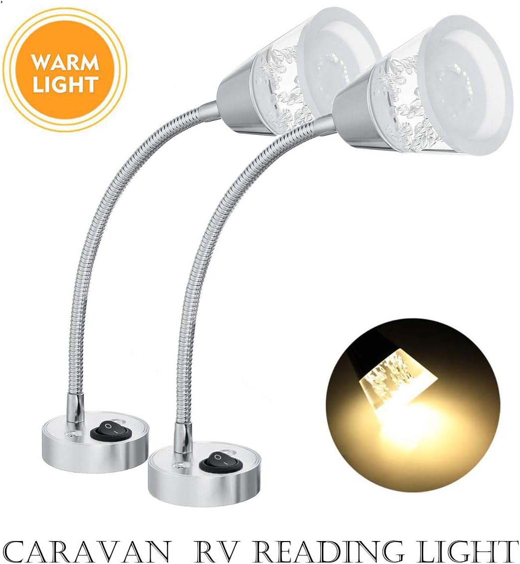 MASO 12V LED Caravan Light Camper Interior Wall Light Reading Switch ...