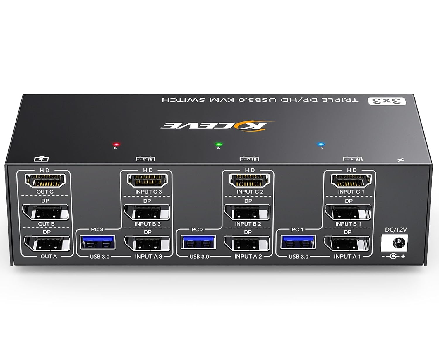 Amazon.com: KVM Switch 3 Monitors 3 Computers 8K@60Hz 4K@144Hz, Camgeet ...