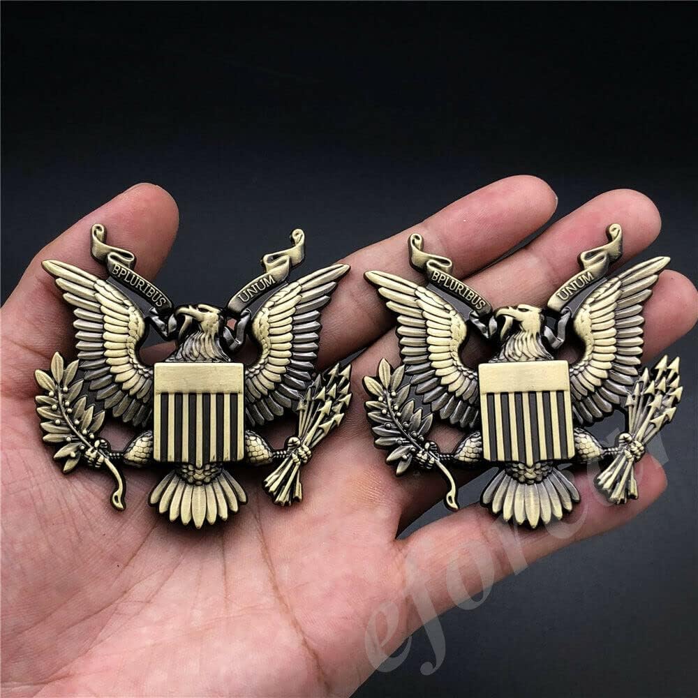 Amazon.com: 2Pack United States Military US Army Metal Car Emblem 3D ...