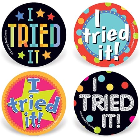 Amazon.com : 200 School Nutrition Stickers | I Tried It Stickers | 2 ...