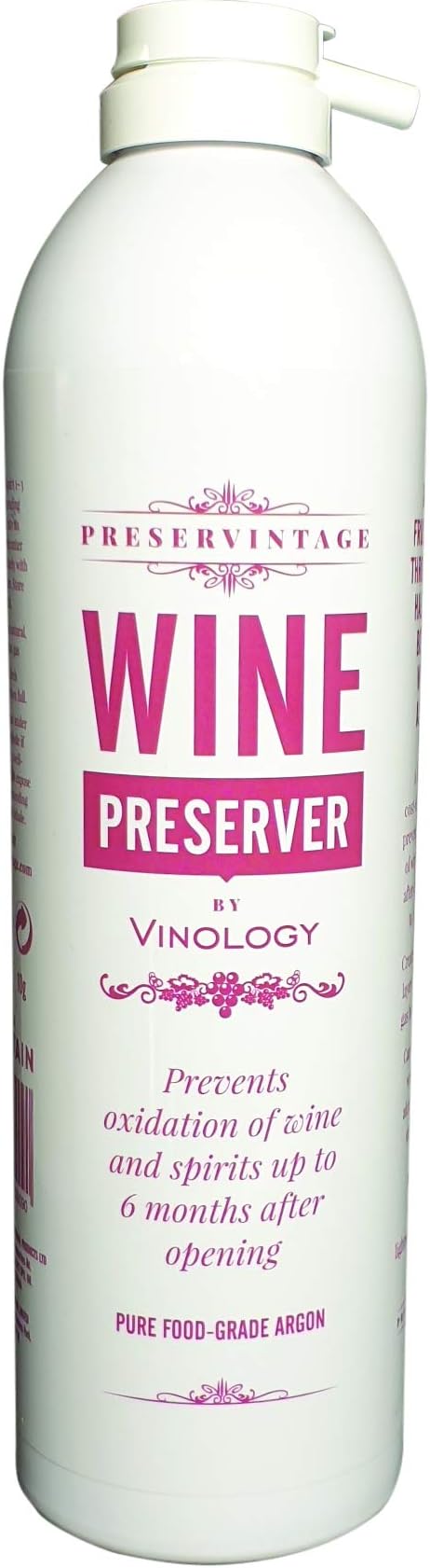 Preservintage Wine Preserver – Puro gas di argon inerte in una ...