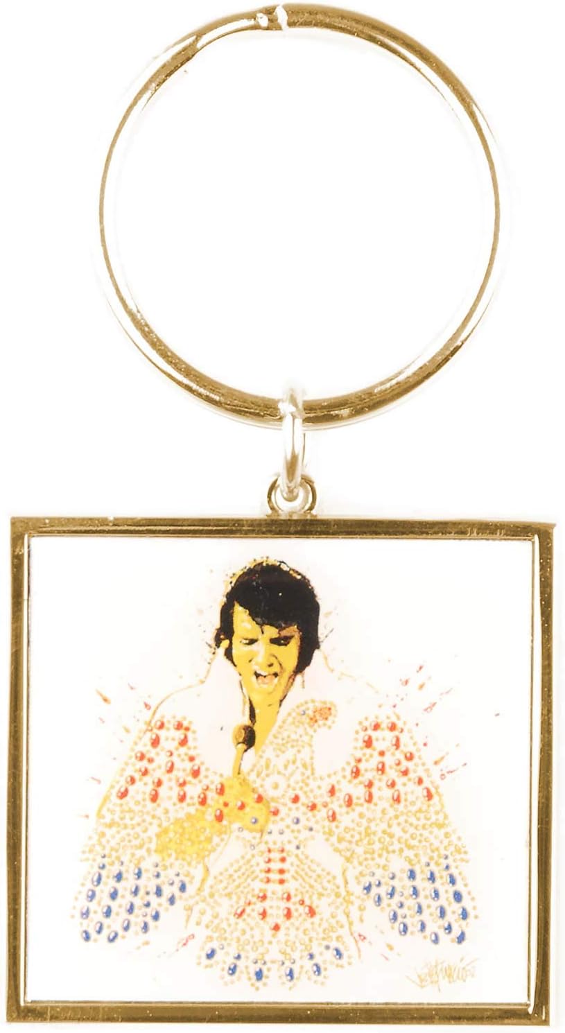 Elvis Presley American Eagle Photo Print Key Chain : Amazon.co.uk: Fashion