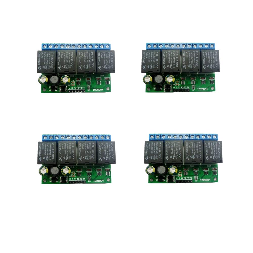 Eletechsup DC 6~24V 1 CH 4 CH Latch Relay Module Flip-Flop Bistable ...