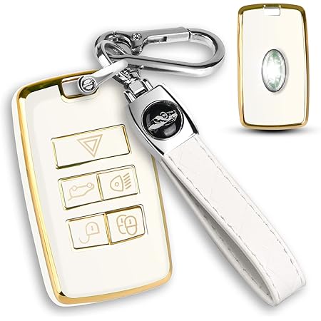 Amazon.com: QBUC for Land Rover Key Fob Cover with KeyChain Soft TPU ...