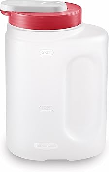 Leak-resistant pitcher with pinch-grip handle for easy pouring