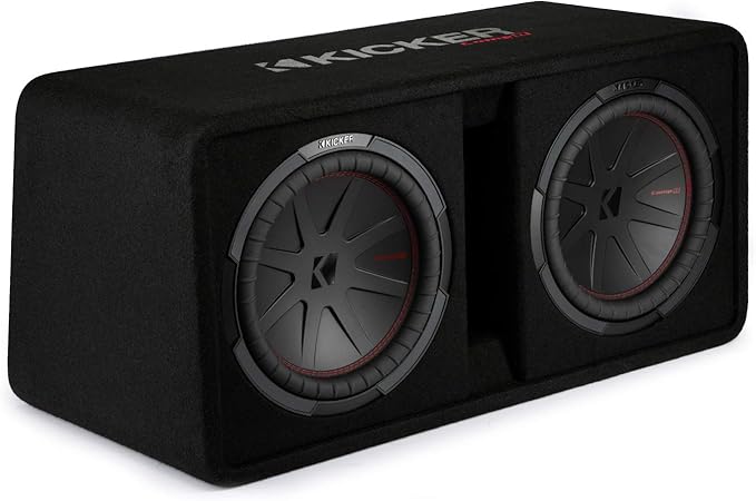 Amazon.com: KICKER 48DCWR122 CompR 12" Dual subwoofers in Vented ...