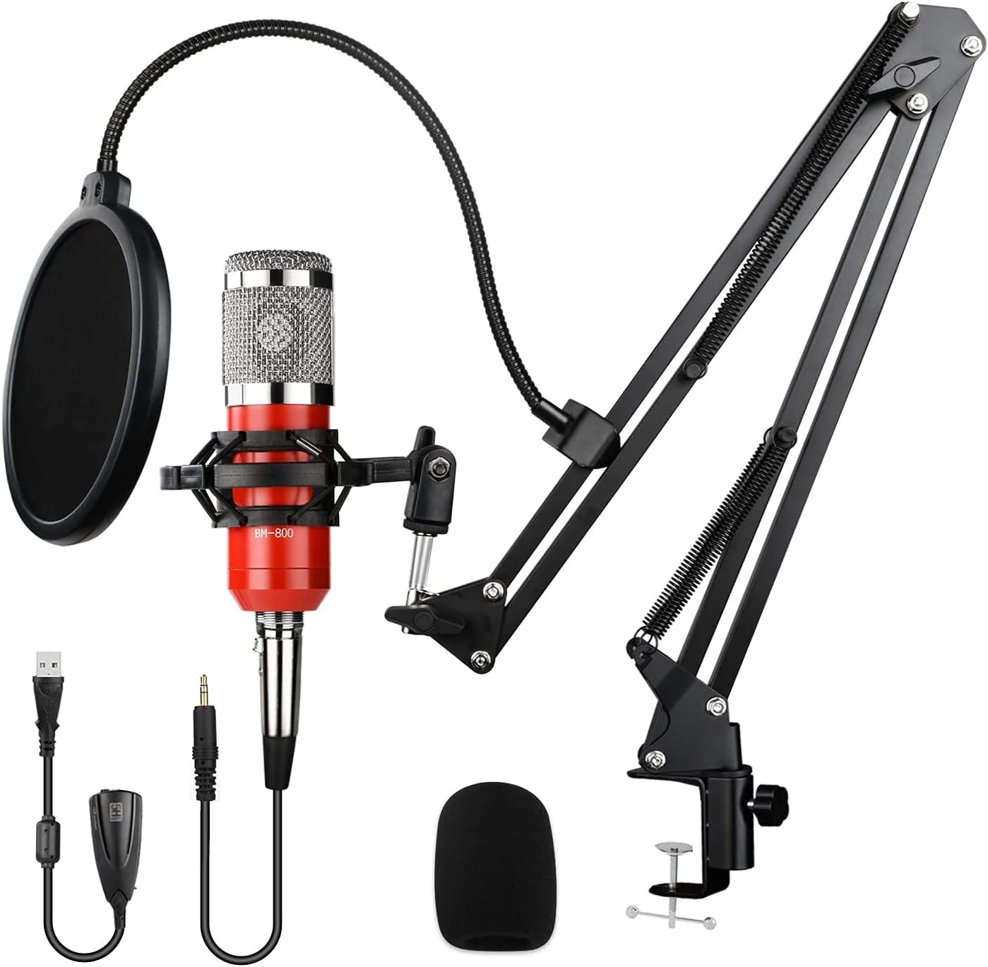 Amazon.com: USB Microphone, 192KHZ/24Bit Professional PC Computer ...