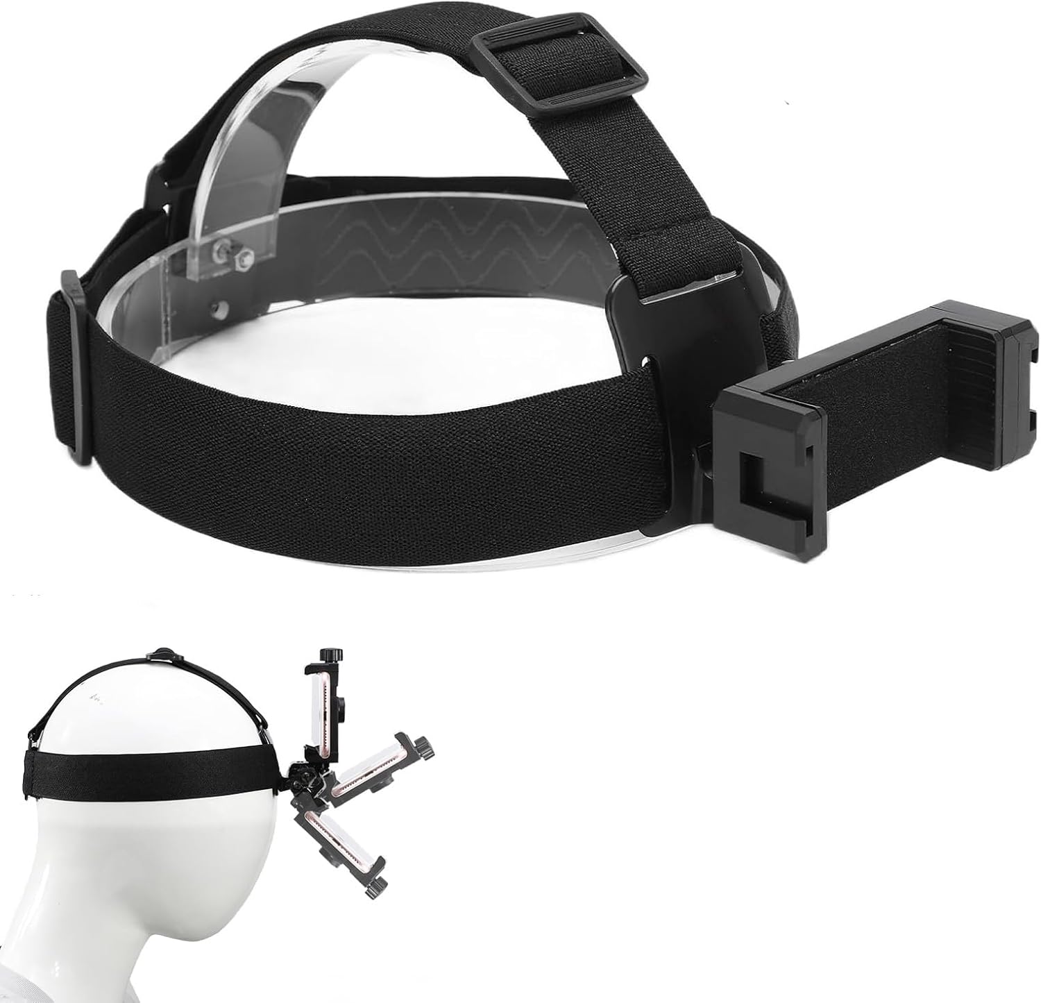 Amazon.com: Kithol Head Mounted Phone Holder, Head Mounted Mobile Phone ...