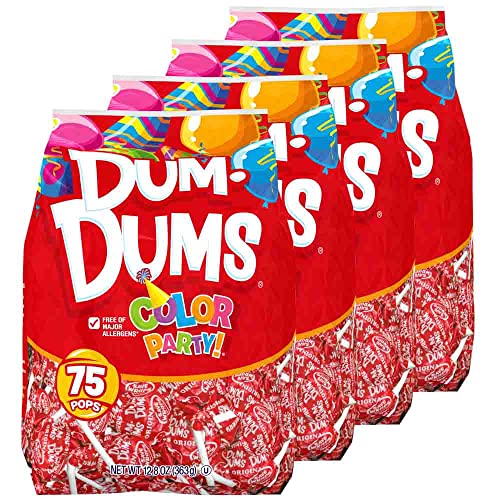 Dum Dums Light Blue Blu Raspberry 4-75 count bags: Buy Online in INDIA ...