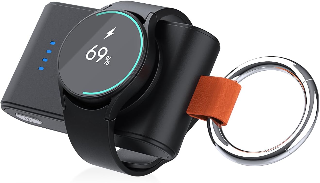 Amazon.com: 1800mAh Portable Charger for Samsung Watch, Foldable ...