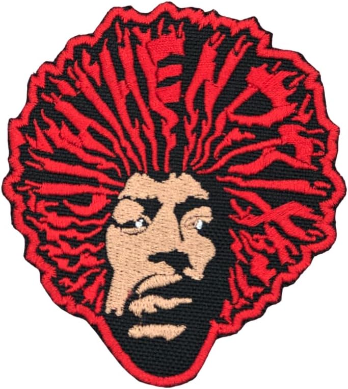 Amazon.com: Rock Band Cool Patches Hendrix Inspired Embroidered Iron on ...