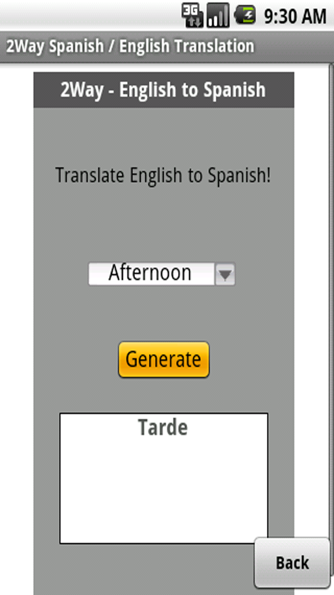 2Way Spanish / English Translation - App on Amazon Appstore