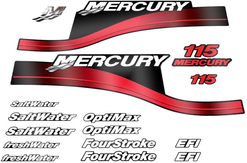 Amazon.com - 411 Decals Aftermarket Replacement for Mercury 115 (1999 ...