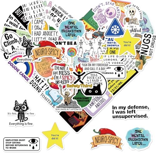 Amazon.com: 50pcs Funny Stickers for Adults (Dirty) Meme Water Bottles ...