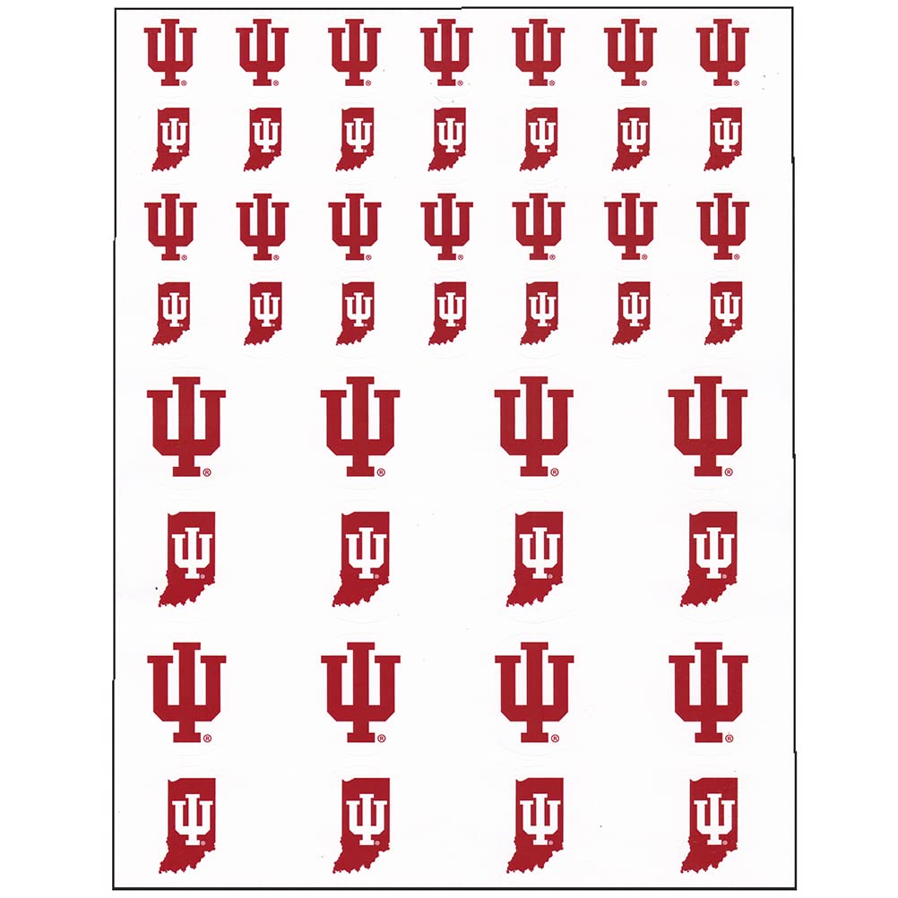 Amazon.com: Indiana Hoosiers Small Sticker Sheet - 2 Sheets : Sports ...