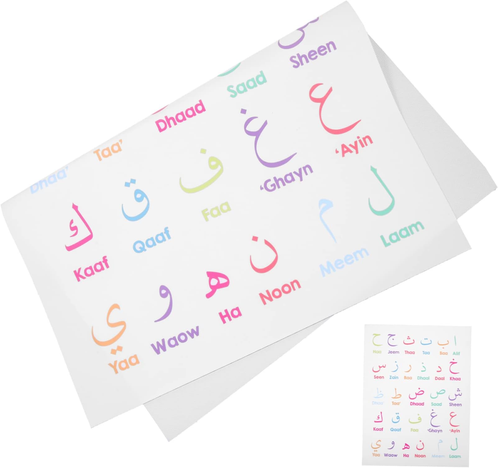 Sumbox Arabic Alphabet Educational Language Poster, 2047, Kids Room ...