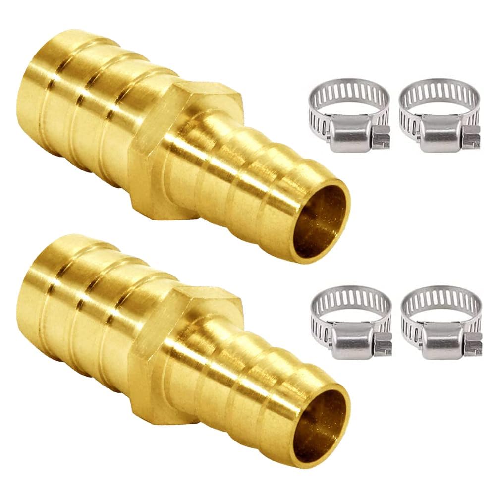 Amazon.com: Joywayus 2PCS Brass Reducer 1/2" to 5/8" Barb Fitting ...