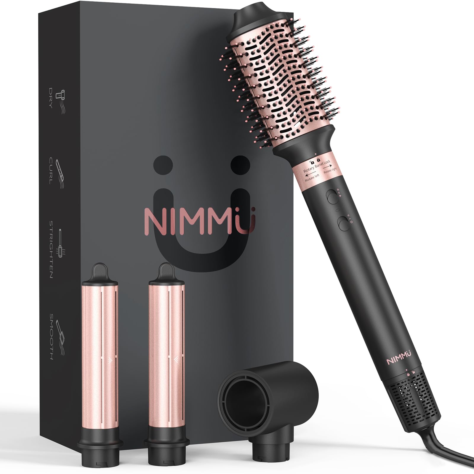 Amazon.com : Nimmu Hair Dryer Brush with 120,000 RPM High-Speed Negative Ionic Blow Dryer Brush ...