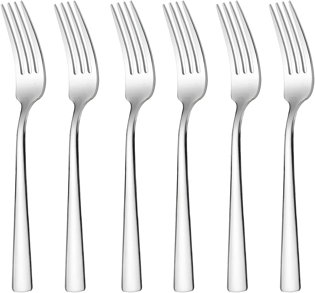 Amazon.com: Dinner Forks set of 6,Stainless Steel Silverware Forks ...