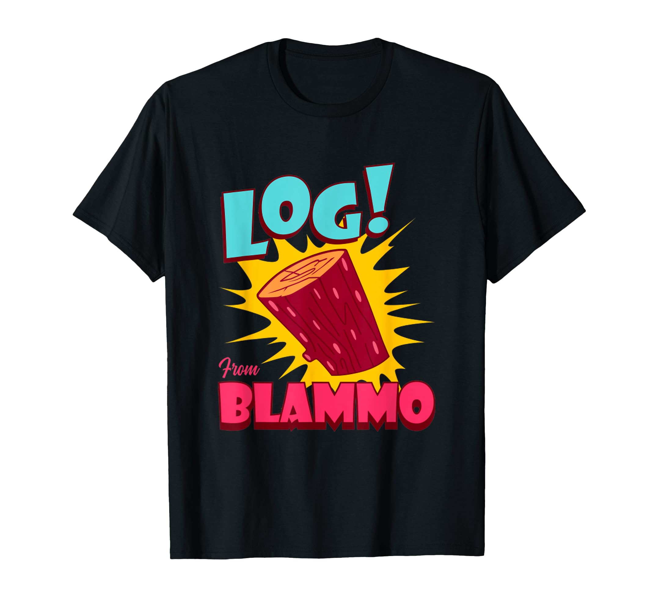 Amazon.com: Log From Blammo Ren And Stimpy Funny Quote Saying T-Shirt ...